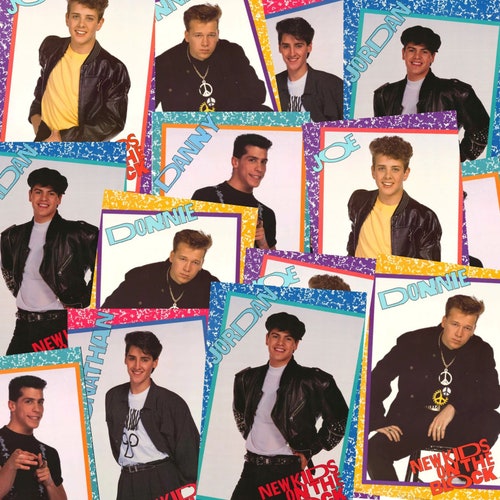 VINTAGE Nkotb Names NKOTB New Kids on the Block Digital File - Etsy