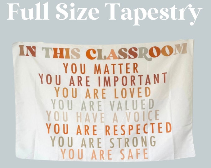 In This Classroom Tapestry - Etsy