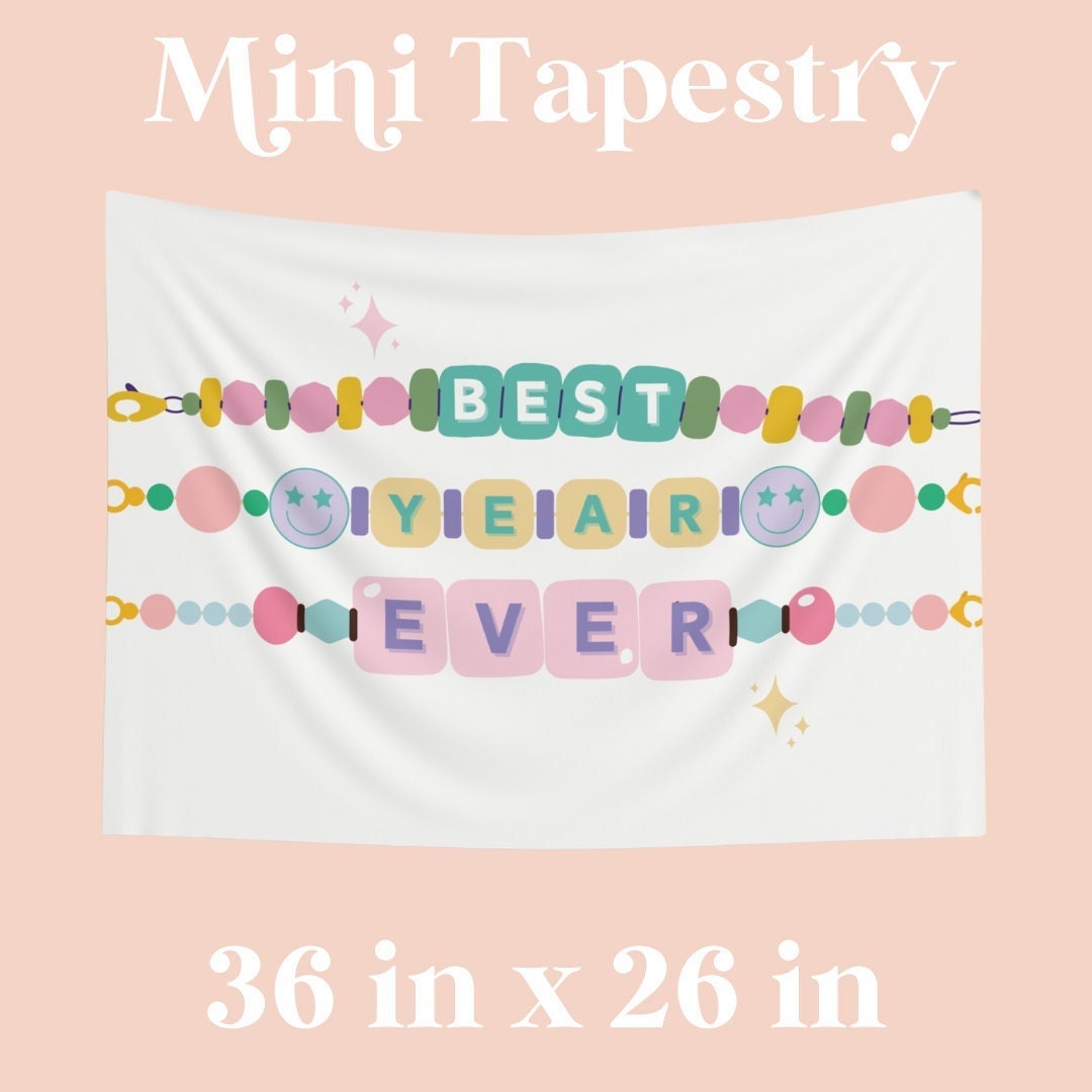 Friendship Bracelet Best Year Ever Tapestry, End of the Year Classroom ...