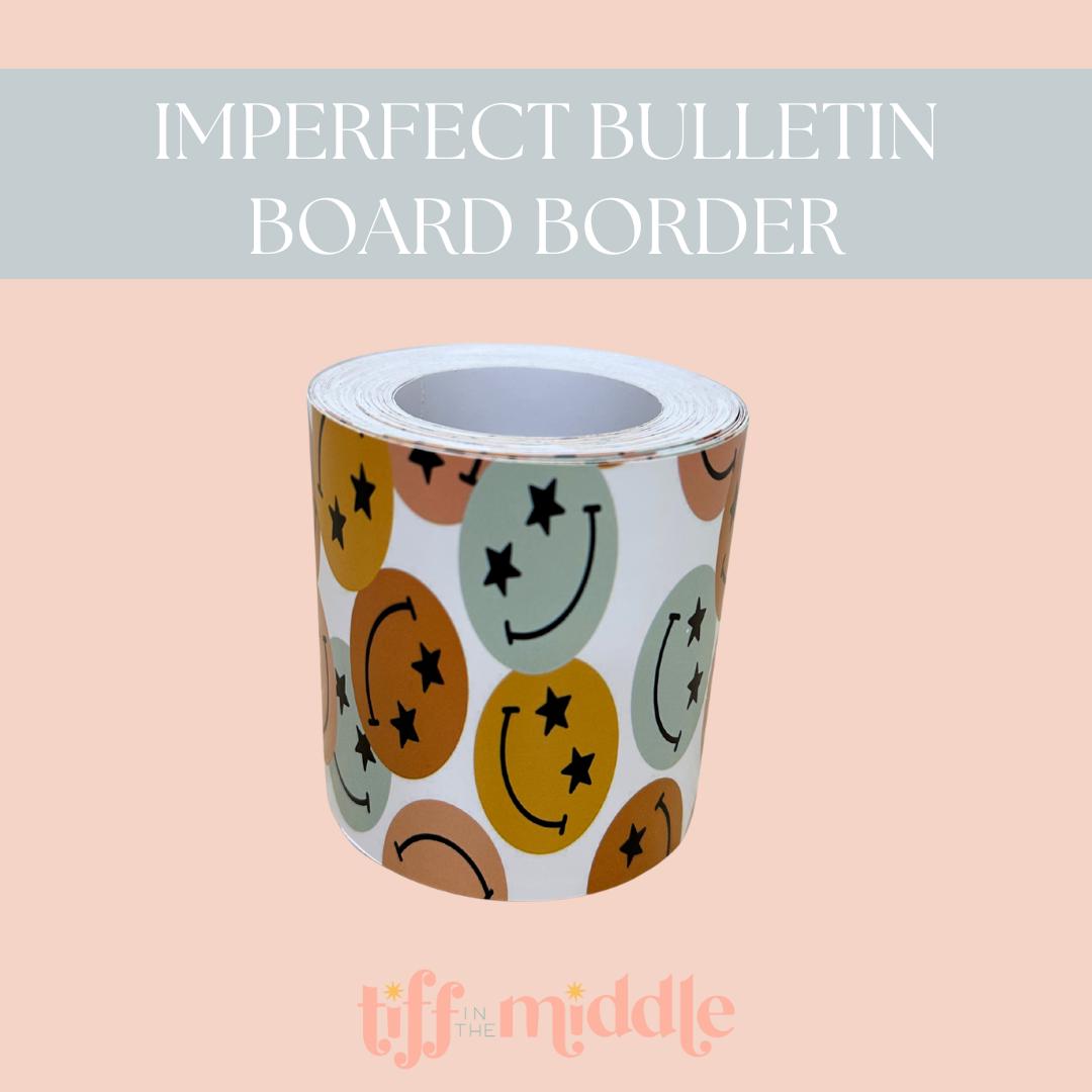 Imperfect Bulletin Board Borders, Smile Classroom Decor, Colorful ...