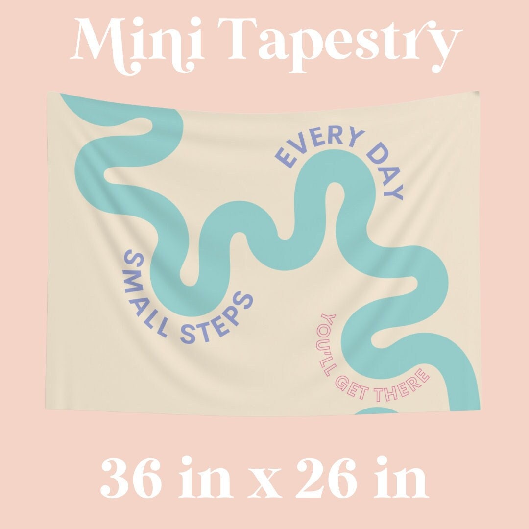 Small Step Every Day Tapestry, Classroom Decor, Classroom Tapestry ...