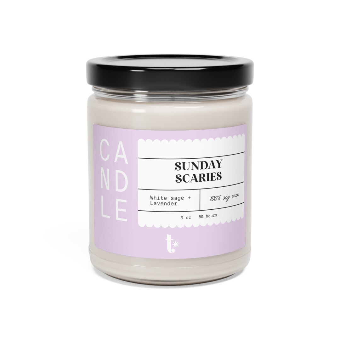 Sunday Scaries Candle, Teacher Gift, Teacher Appreciation - Etsy