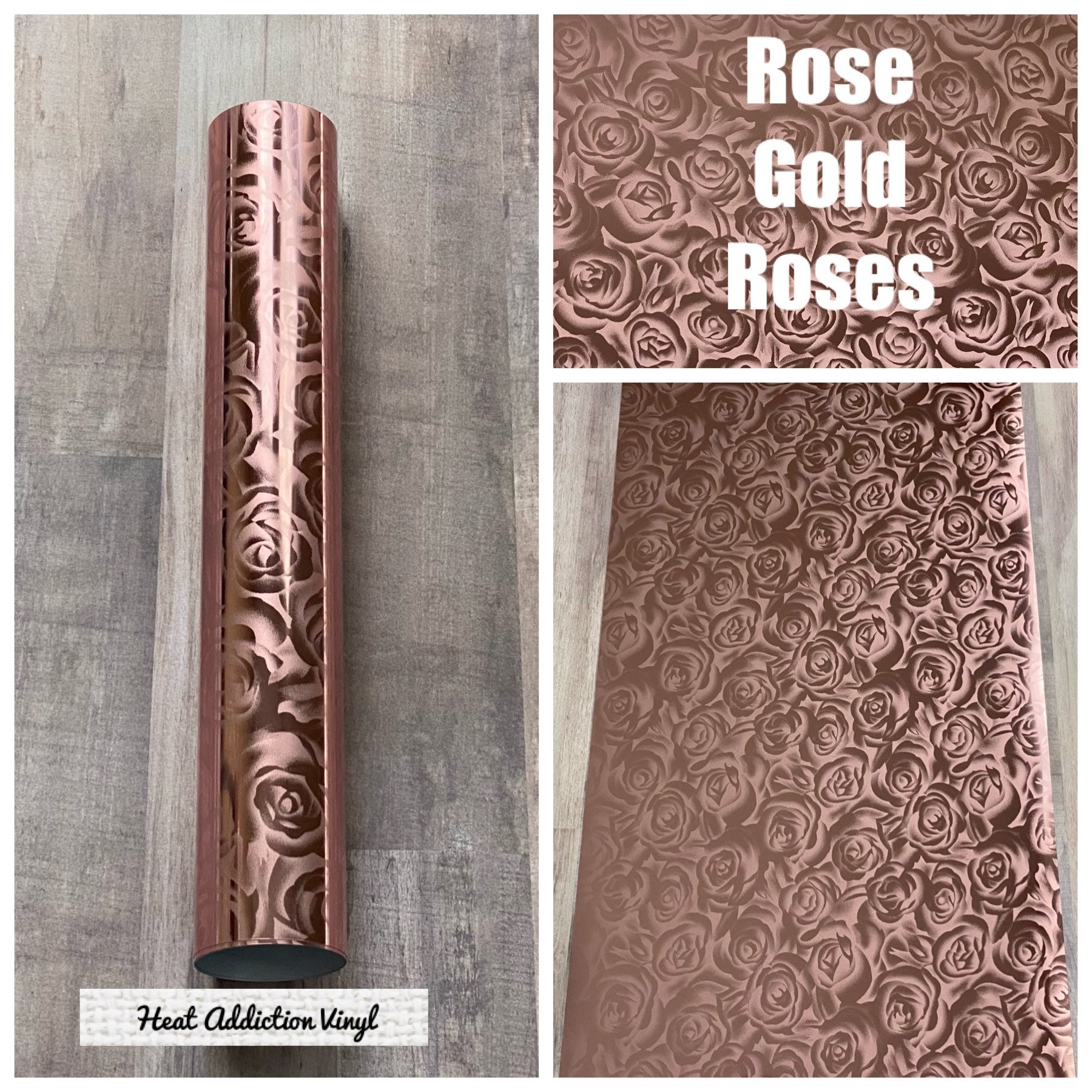 Rose Floral Printed HTV Vintage Flowers Rose Pattern Heat | Etsy