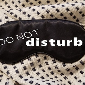 DO NOT DISTURB Sleep Mask // Sleep Mask //do Not Disturb // Custom ...