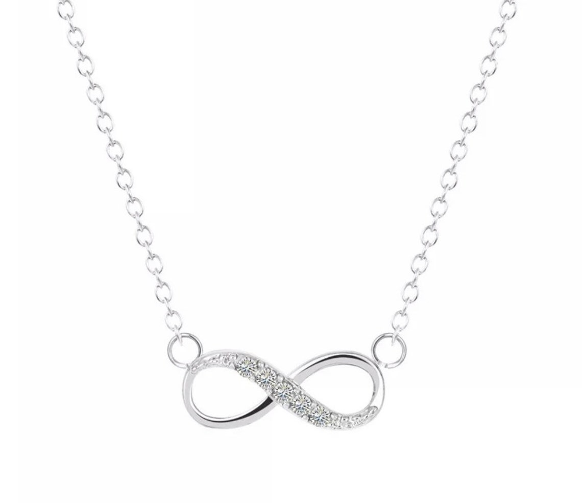 Infinity Necklace // Necklace // Silver Infinity Necklace // - Etsy
