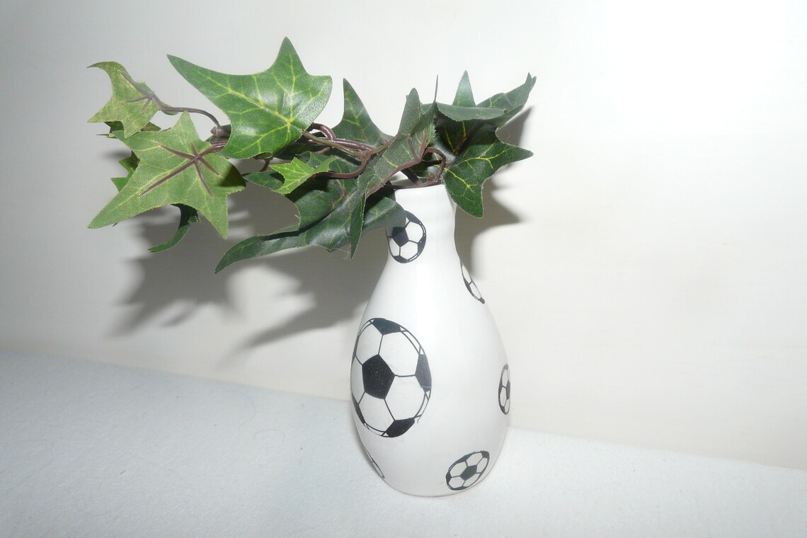 Vase Flower Vase Football Ball Sport Party Birthday | Etsy