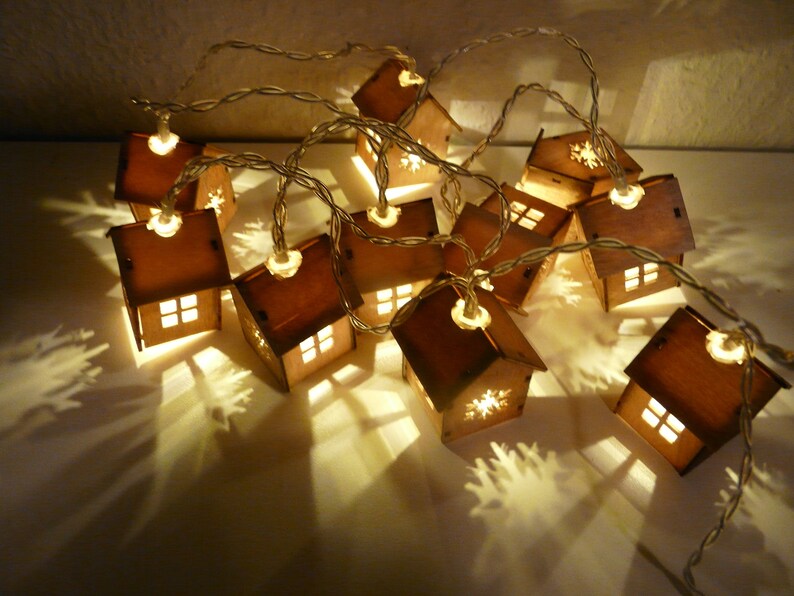 Snow Village, Small Town, Village, String of Lights, Party, Birthday ...