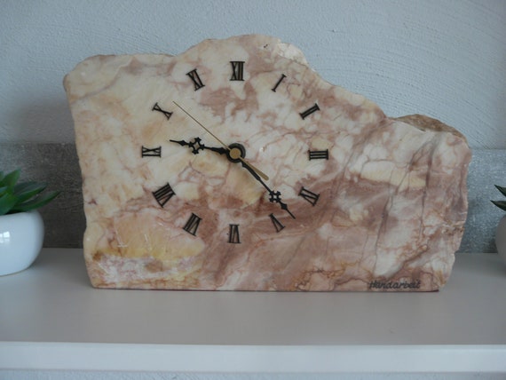 Stone Clock Clock Table Clock Grandfather Clock Made of - Etsy