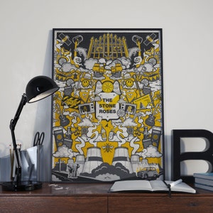 Stone Roses Print A2 and A3 - Etsy