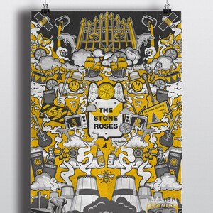 Stone Roses Print A2 and A3 - Etsy