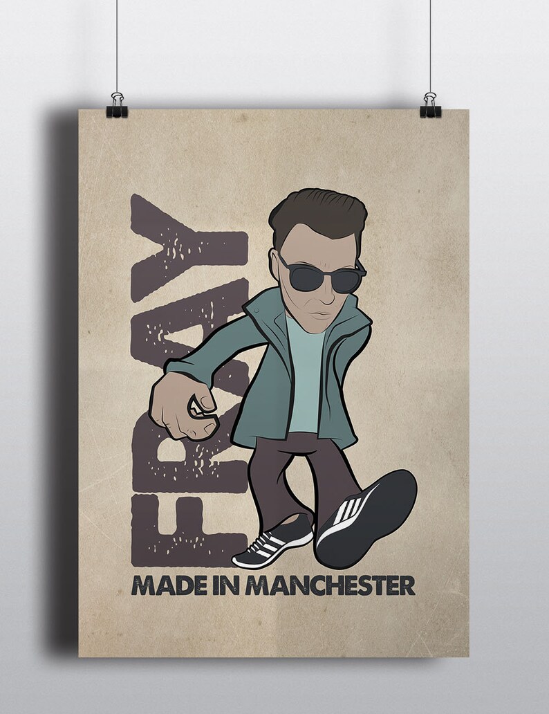 Liam Fray Made in Manchester A4 Print - Etsy