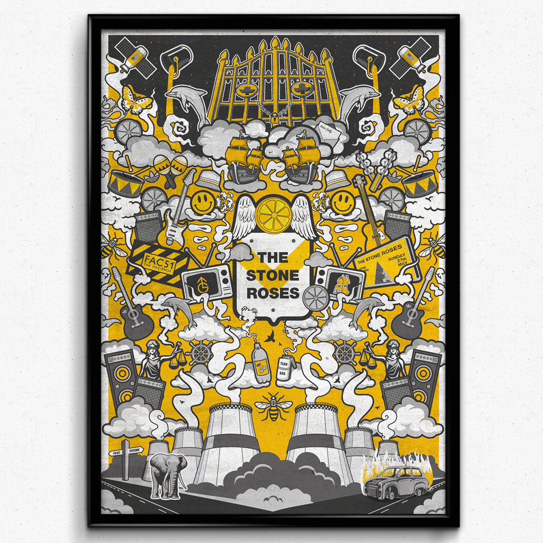 Stone Roses Print A2 and A3 - Etsy