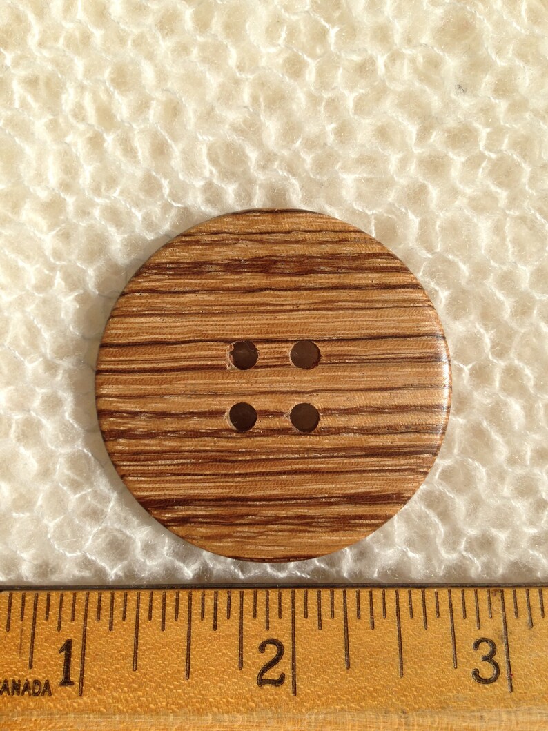 Wooden Buttons, Exotic Wood Buttons, Zebrawood Buttons, Wood Buttons ...