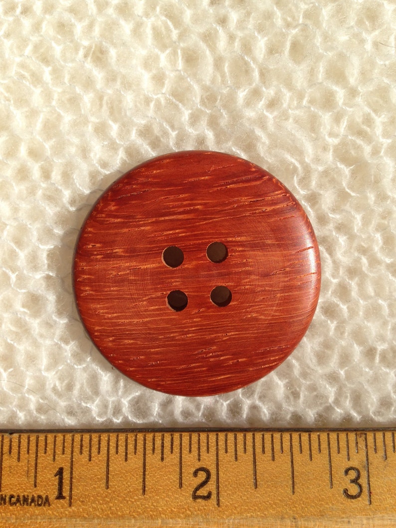 Wooden Buttons, Exotic Wood Buttons, Padauk Buttons, Wood Buttons ...