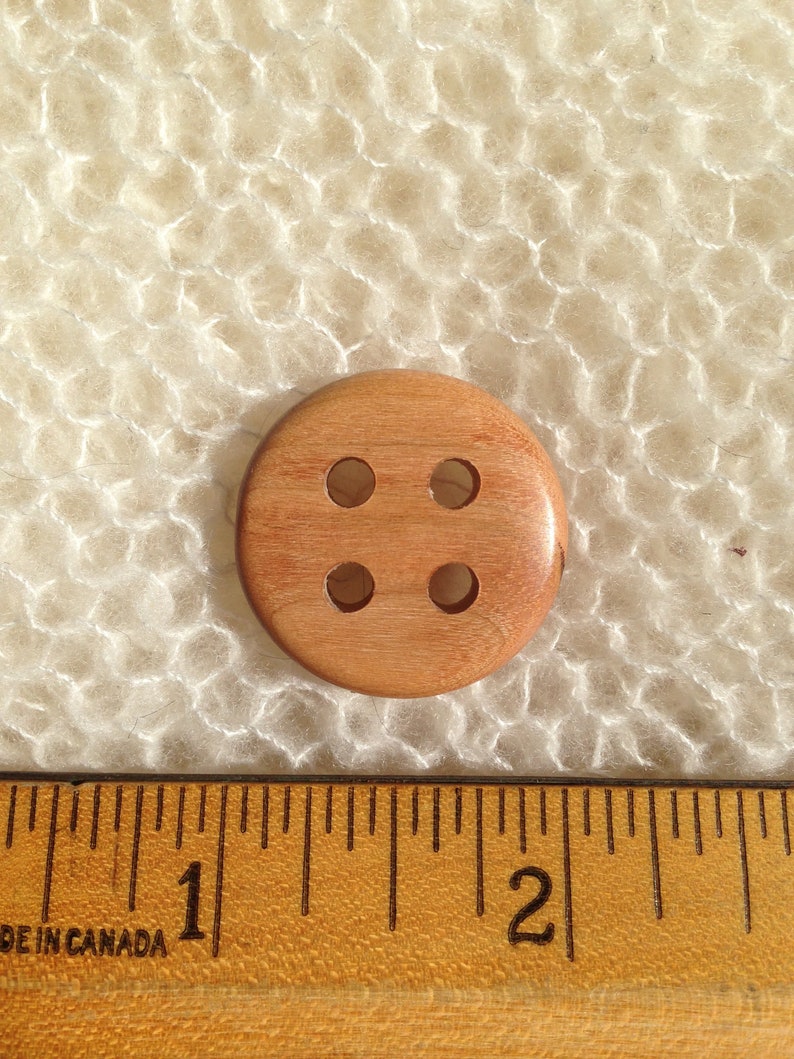 Wooden Buttons, Exotic Wood Buttons, Cherry Wood Buttons, Decorative ...