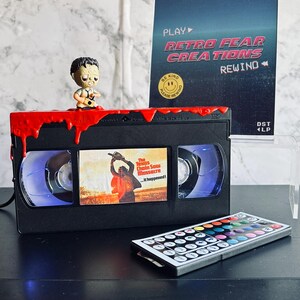 Leatherface Horror LED VHS USB Lamp - Etsy