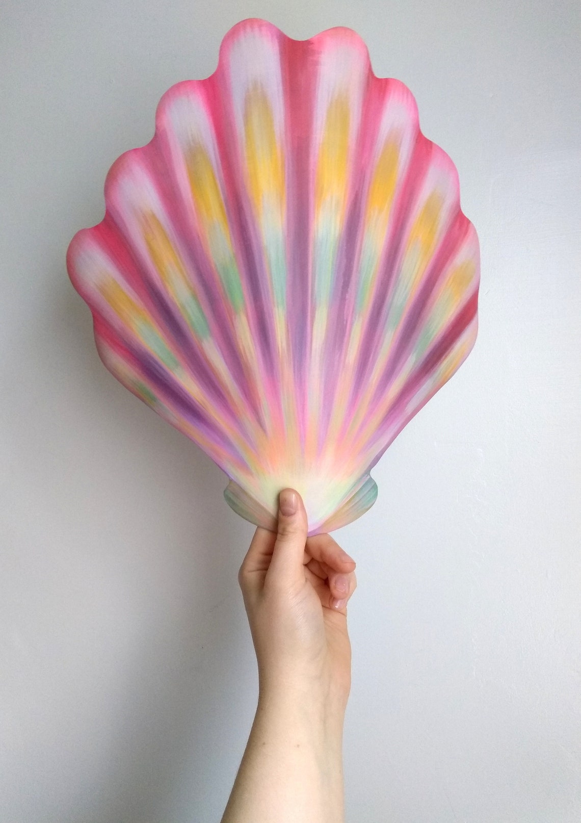 Pastel Seashell Original Art Ocean Decor Dimensional Wall - Etsy