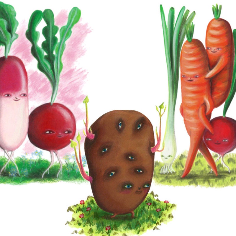 Vegetable People - Etsy