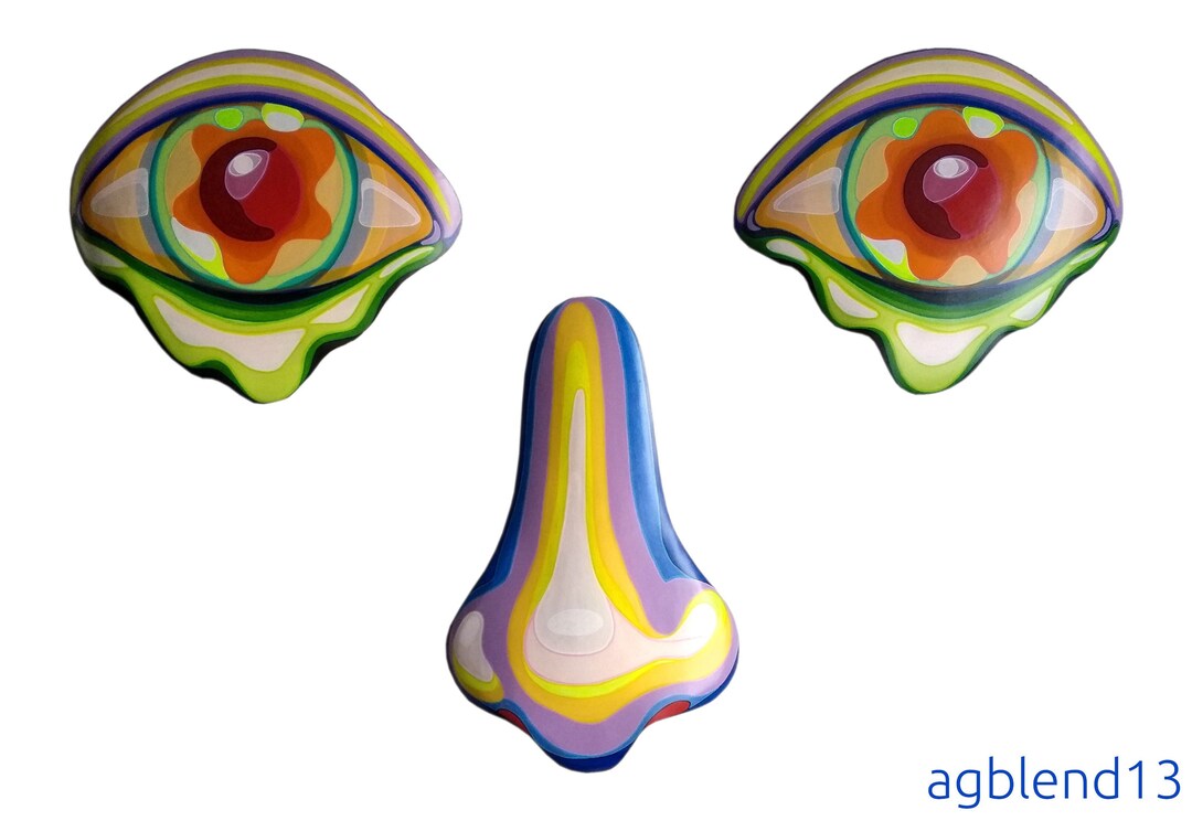 Eye Wish Original Painting Assemblage Made of Hand Shaped - Etsy UK