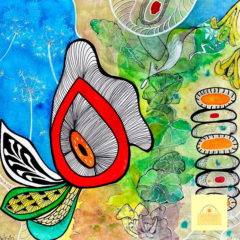 Colorful Zentangle - Etsy