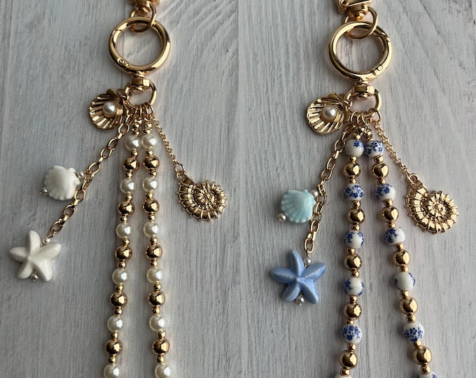 Seashell Keychain - Etsy