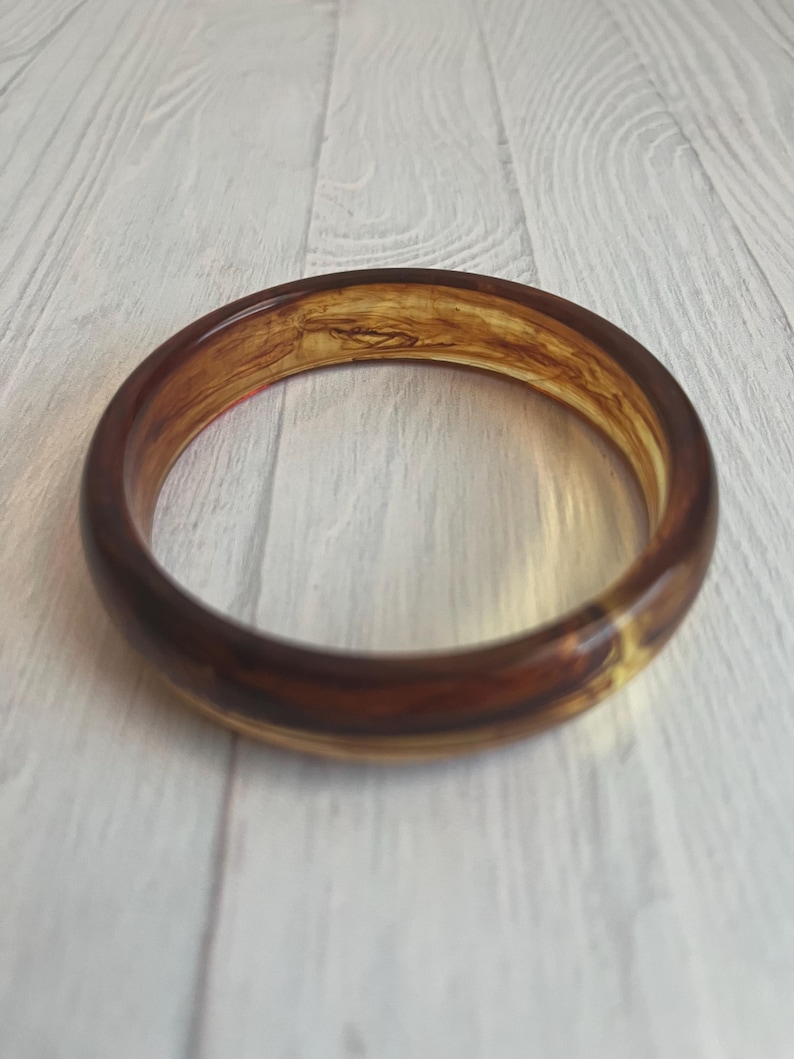 Marbled Celluloid Acetate Bangle Bracelet - Etsy