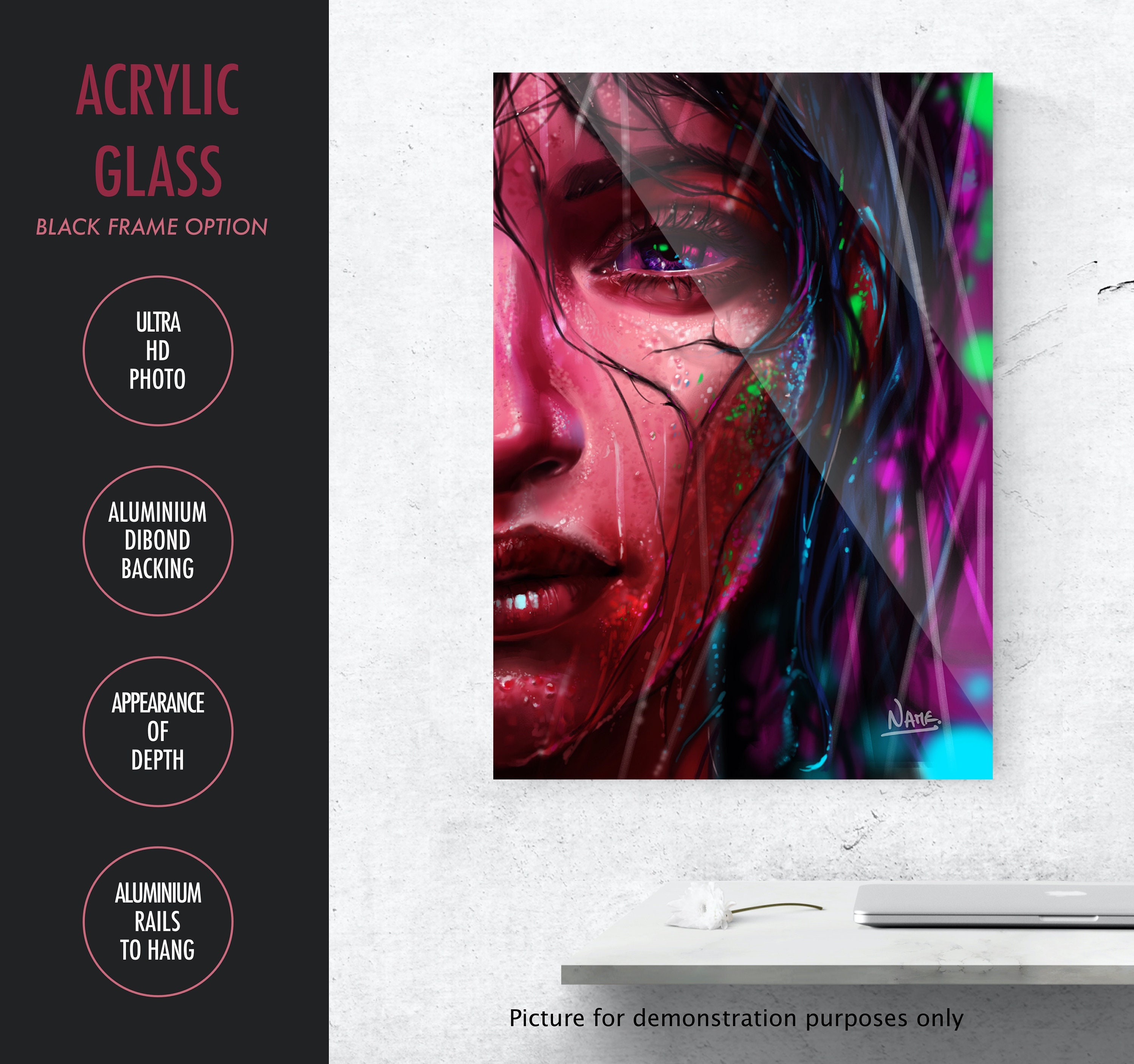 Half Face High Quality Digital Painting Ultra HD Photo & - Etsy.de