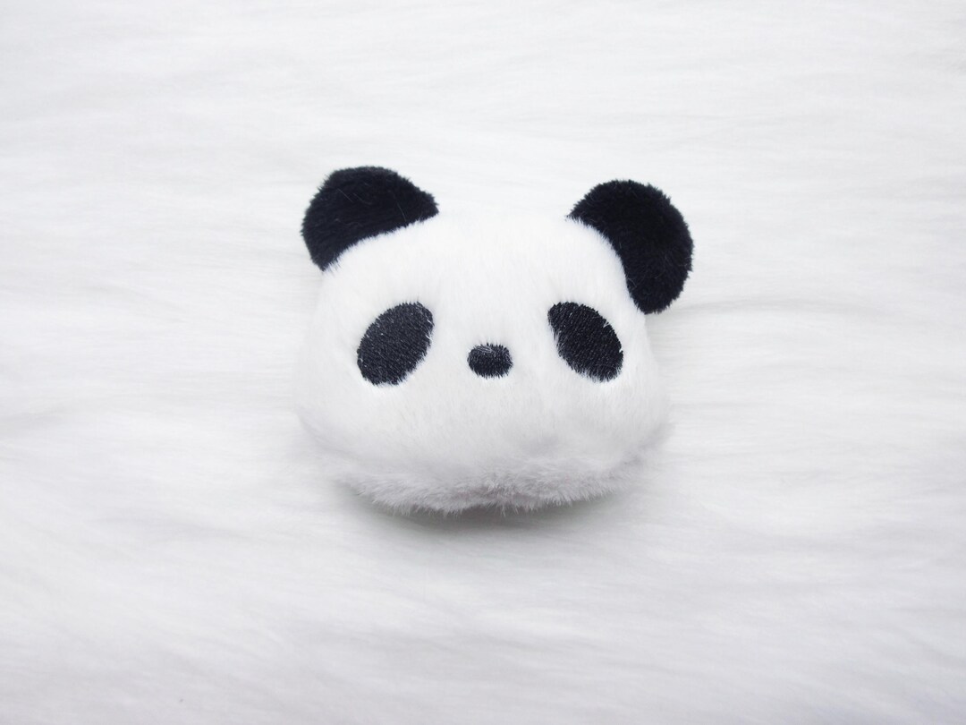 Panda Bear Hair Clip | Cutecore Plush Fluffy Panda Hair Clip ...