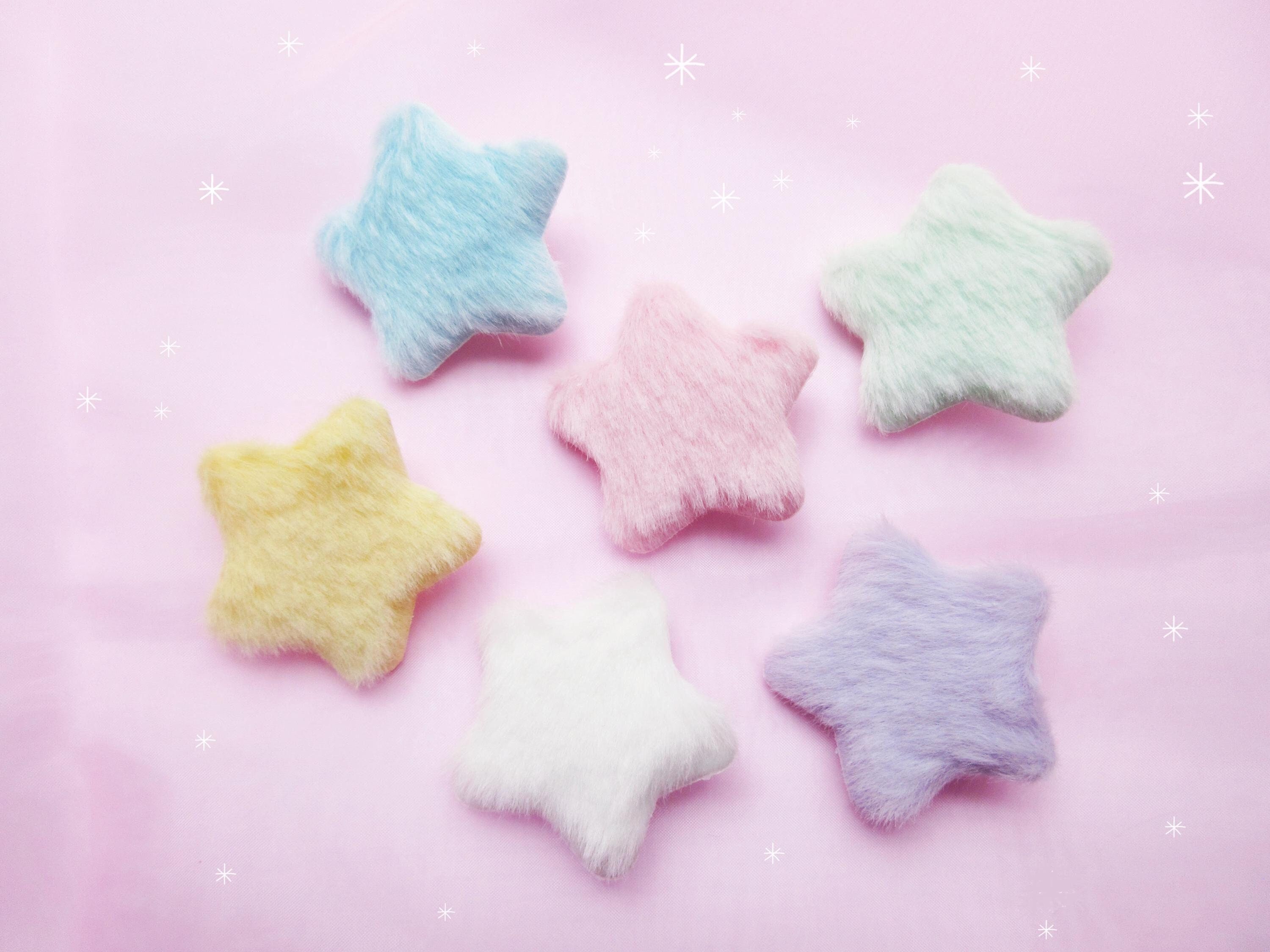 Fuzzy Star Hair Clip | Cutecore Furry Plush Star Hair Clip | Kawaiicore ...