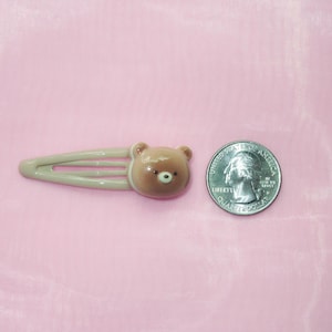 Bear Cookie Hair Clip | Kawaii Cutecore Cabochon Hair Clip | Kawaiicore ...