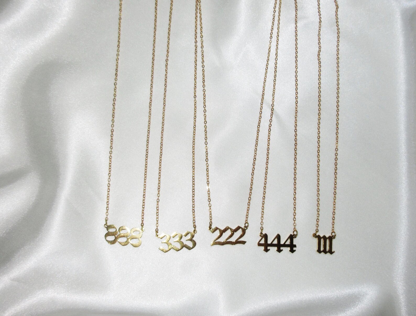 Angel Number Necklace | Angelcore Aesthetic Necklace | 111 222 333 444 ...
