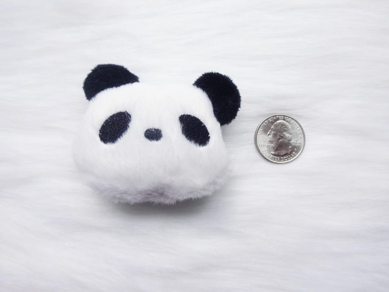 Panda Bear Hair Clip | Cutecore Plush Fluffy Panda Hair Clip ...
