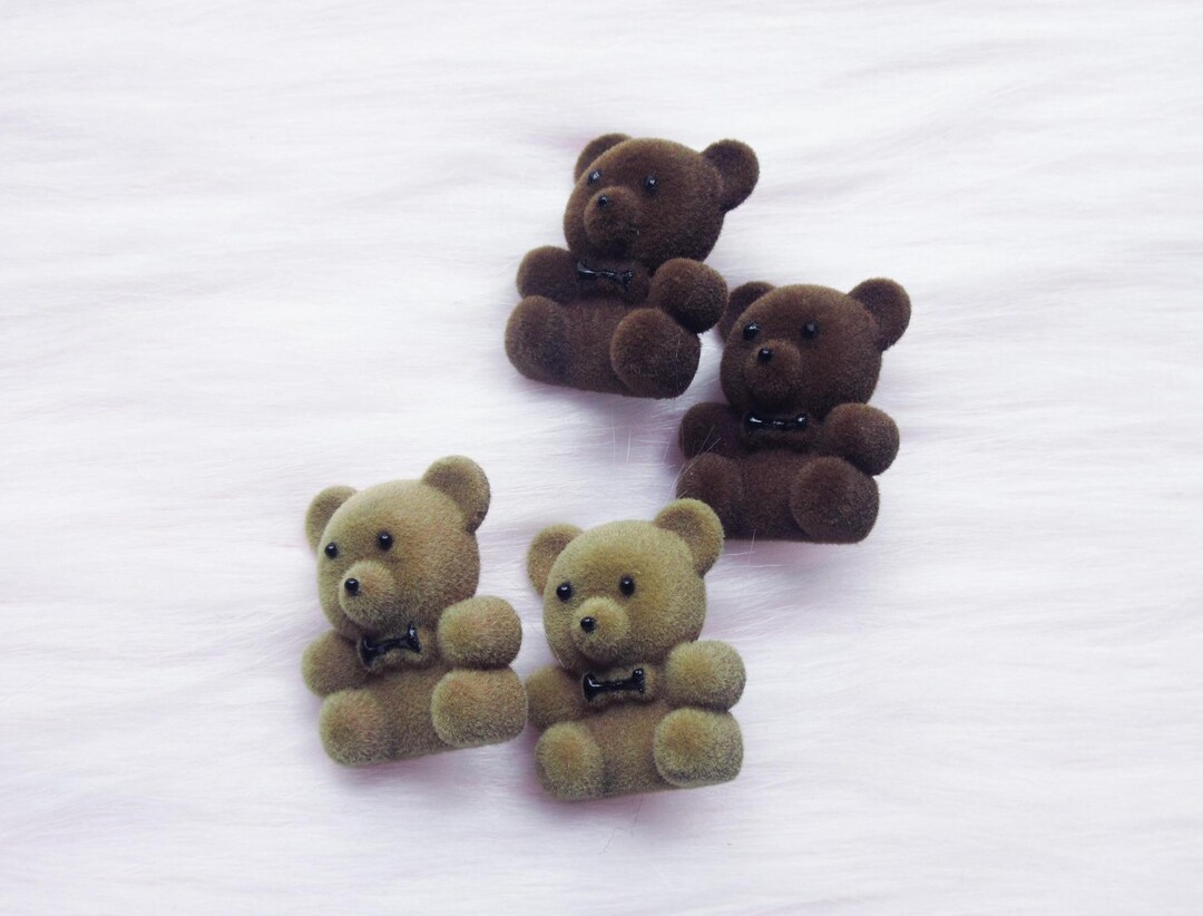 Fuzzy Bear Stud Earrings | Cutecore Kawaii Bear Earrings | Soft Girl ...