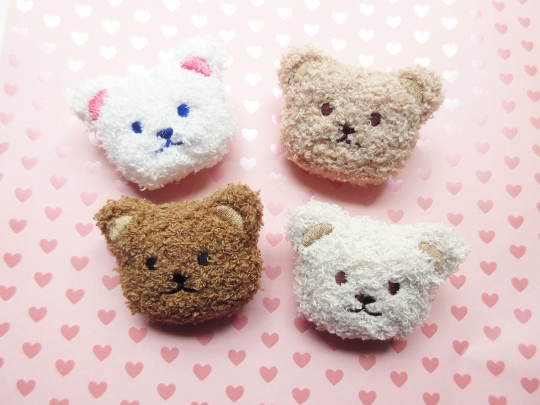 Teddy Bear Hair Clip | Cutecore Plush Fluffy Bear Hair Clip ...