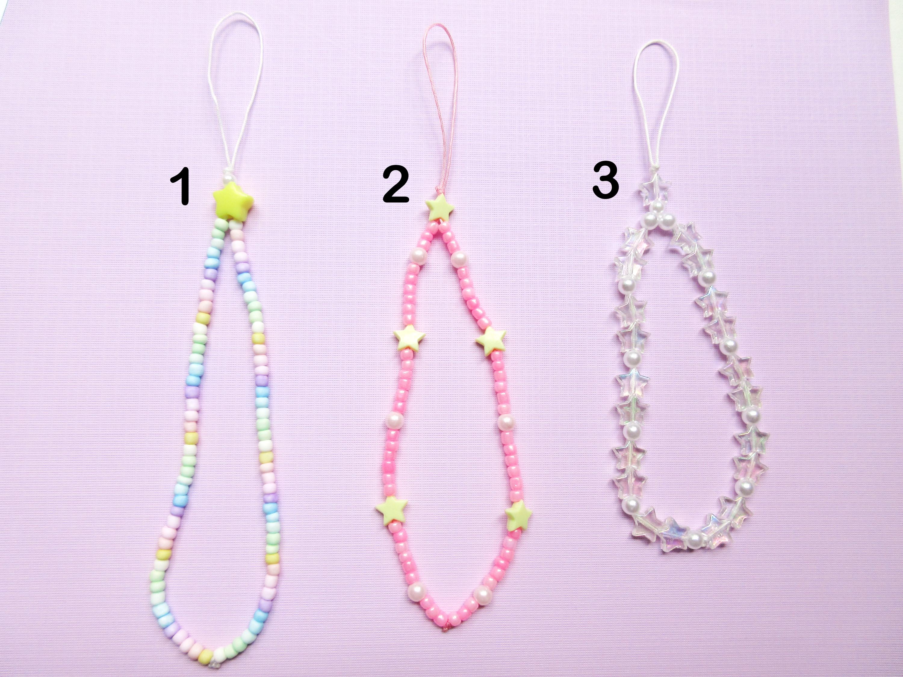 Fairy Kei Phone Strap | Kawaii Cutecore Beaded Phone Wrist Strap ...