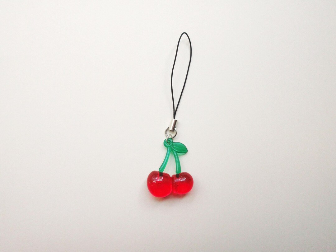 Cherry Phone Charm | Kawaii Y2K Phone Strap | Cherry Bag Purse Charm ...