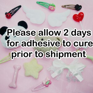 Strawberry House or Bow Hair Clip | Kawaii Cutecore Cabochon Hair Clip ...