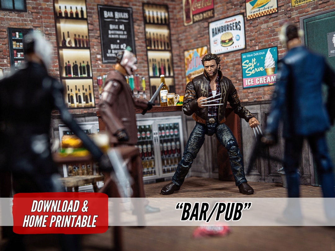Home Printable "bar - Pub" *read Description* Diorama- Digital Download ...
