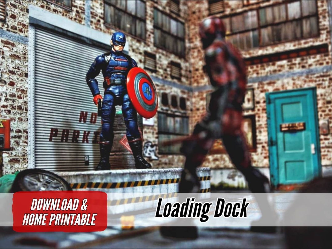 Home Print Diorama loading Dock Ideal for Home Printing A4 Paper Craft ...