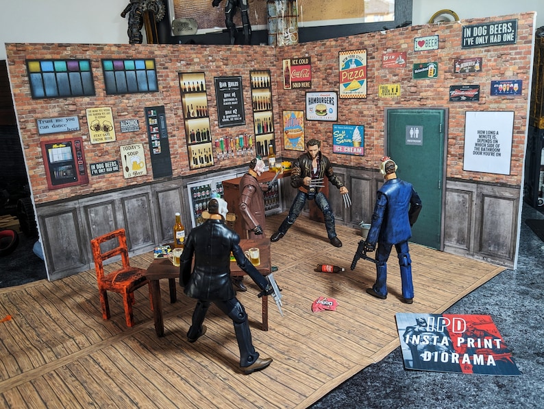 Home Printable "bar - Pub" *read Description* Diorama- Digital Download ...