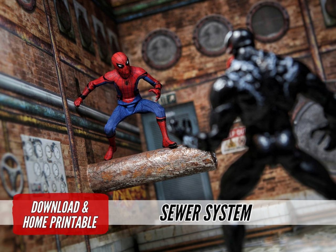 Home Printable Diorama - "sewer" Digital Download! Home Printing A4 ...