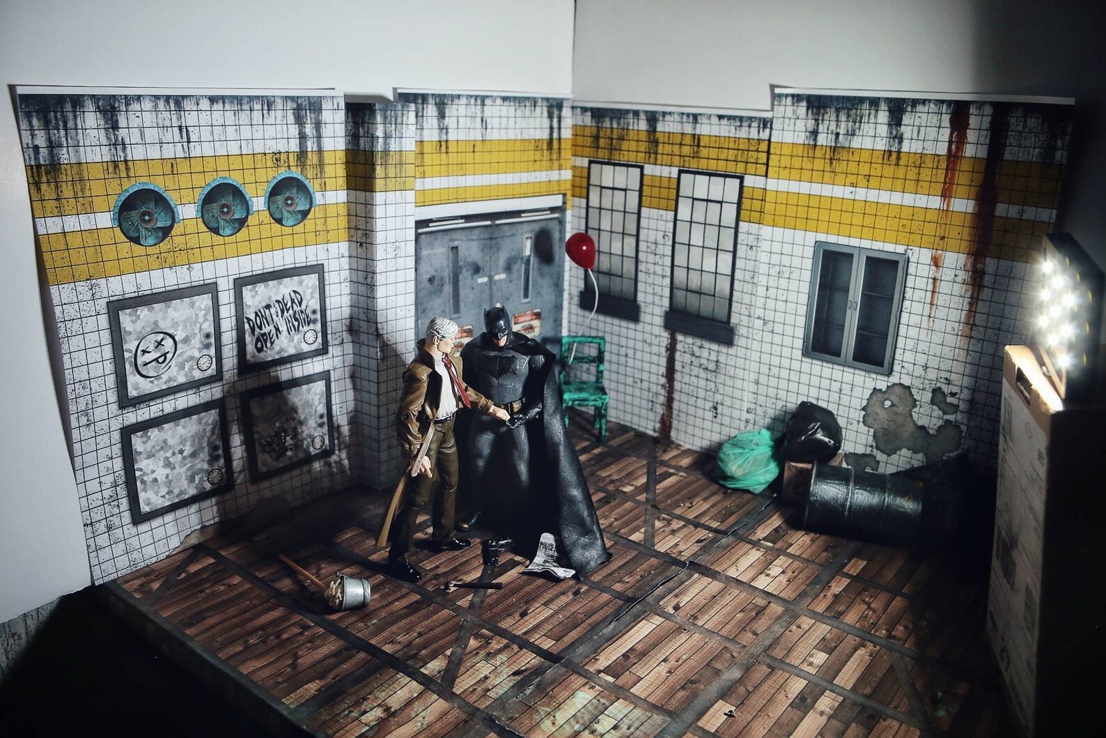 Home Printable Asylum Diorama- Digital Download Toy Photography A4 ...