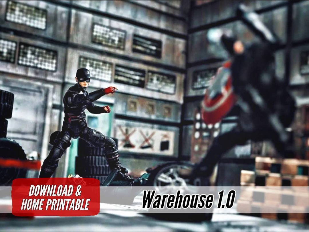 Home Printable Diorama - "warehouse 1.0" Digital Download! Home Printer ...