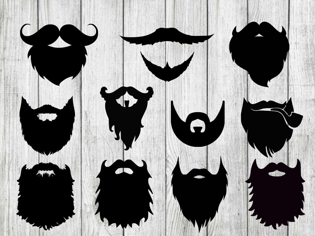 Beard Svg Bundle, Beard Clilpart, Hipster Svg Bundle, Hipster Clipart ...