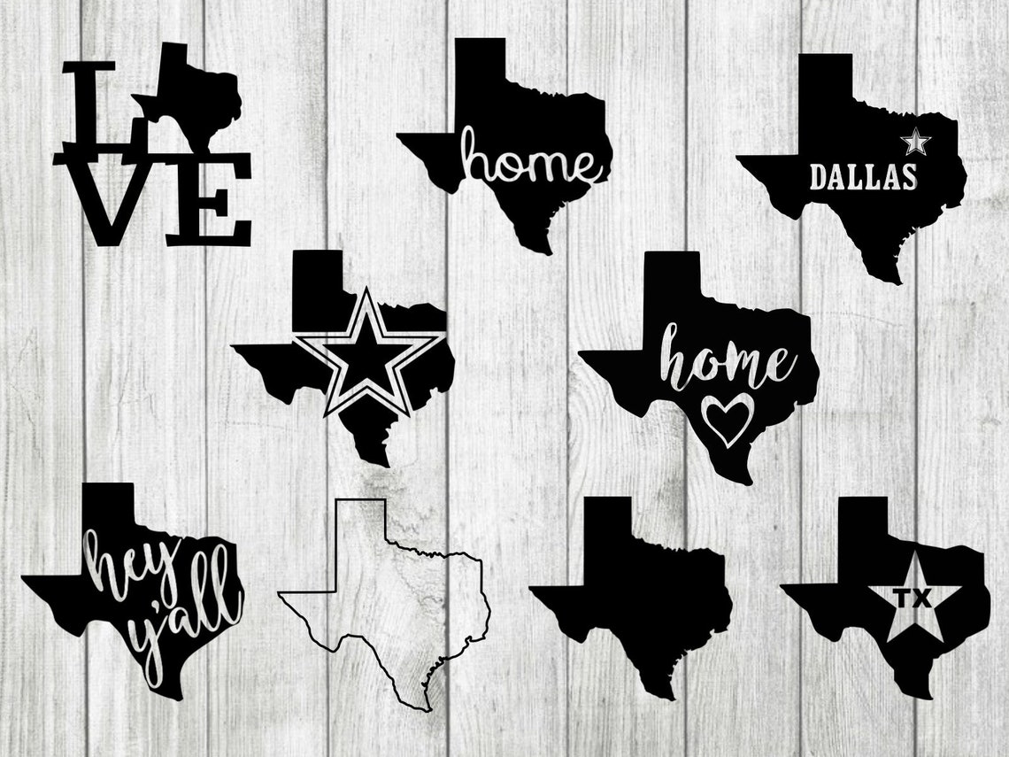 Texas State Svg Bundle Dallas Texas Svg Bundle Texas Svg | Etsy