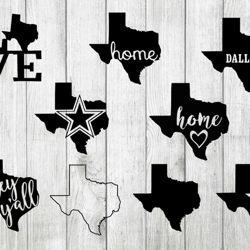 Texas Svg - Etsy