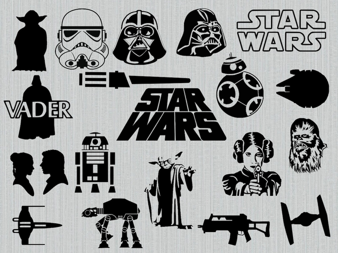 Star Wars Svg Bundle, Star Wars Clipart, Cut Files for Cricut ...