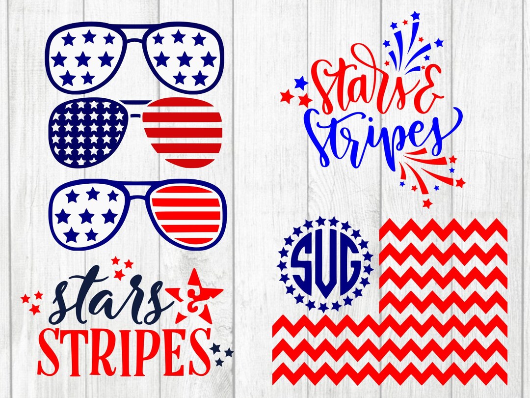 July 4th Svg Bundle, America Svg, American Flag Monogram Svg, America ...