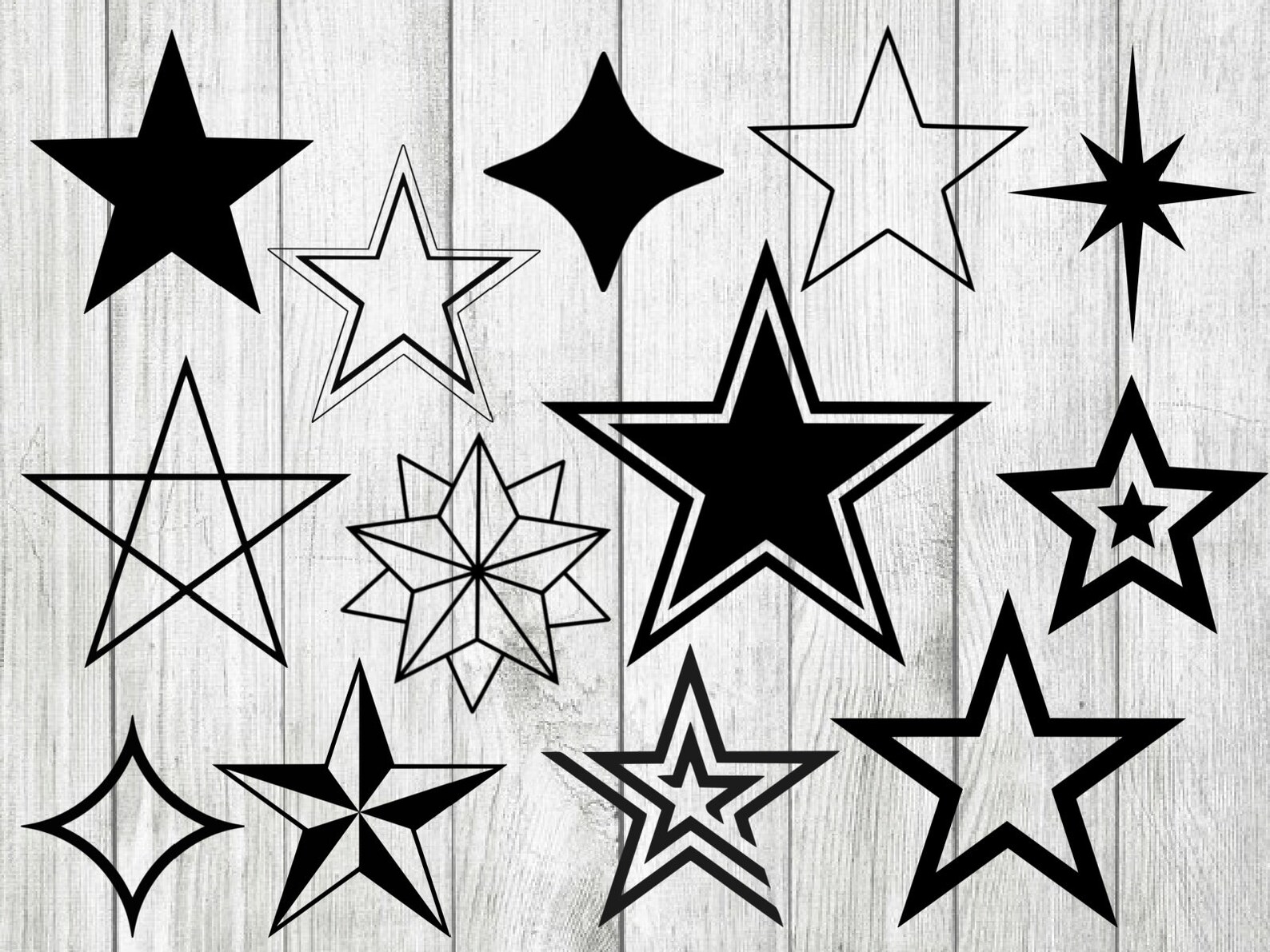 Star Svg Bundle Star Cut Files Star Clipart Star Cut Files - Etsy Canada