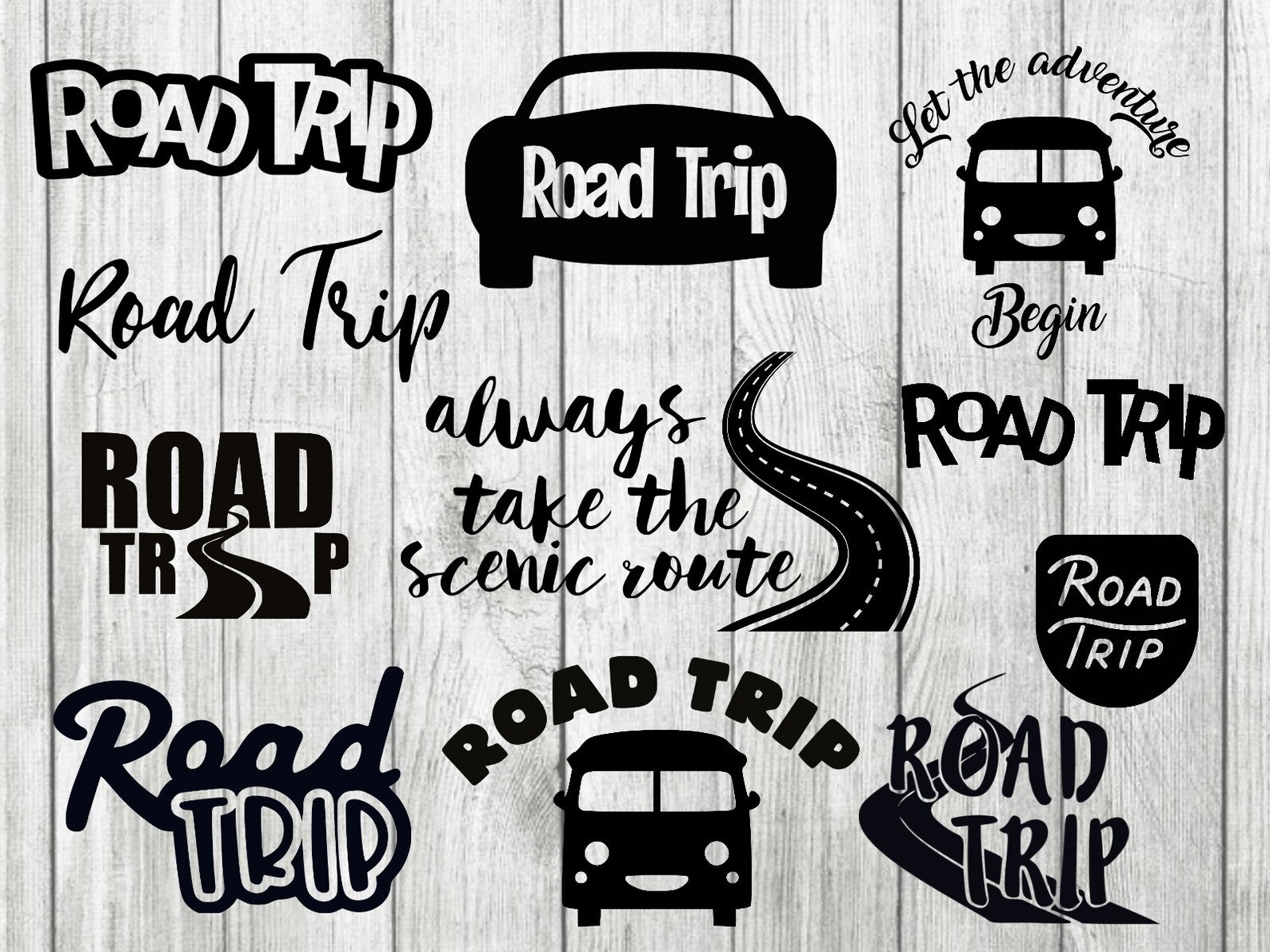 Road Trip Svg Bundle Vacation Svg Bundle Road Trip Clipart | Etsy Canada